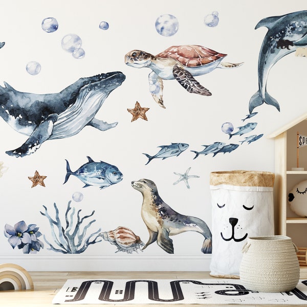 Ocean Wall Decal - Etsy