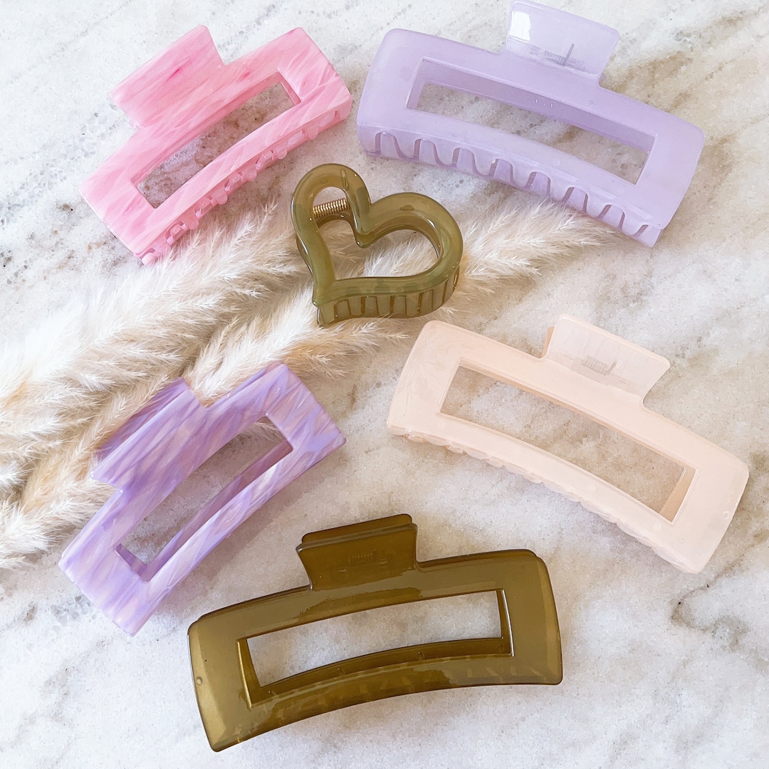 Jelly Candy Hair Clip, Tortoise Hair Claw, Acetate Hair Clip, Hair ...