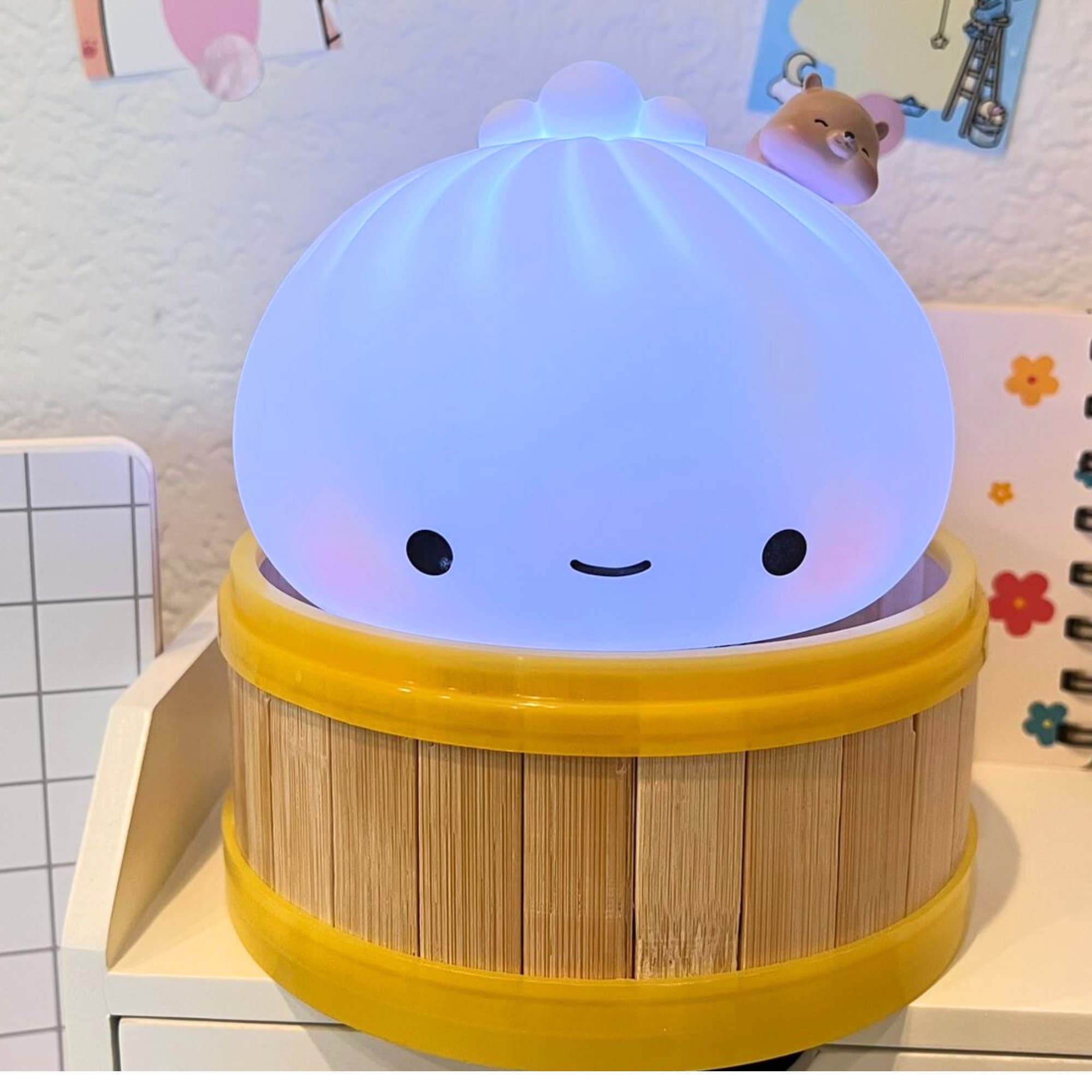 Adorable Soup Dumpling LED Night Light - Multicolor, Rechargeable ...