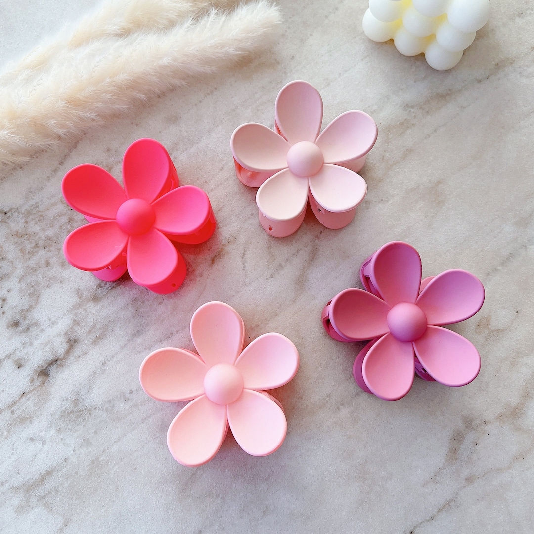 Large Summer Flower Claw Clips, Spring Daisy Hair Clips, Acrylic Hair ...