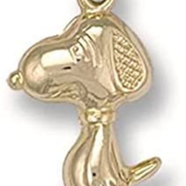 Snoopy Pendant 14k - Etsy