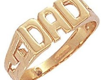 Gold Dad Ring - Etsy