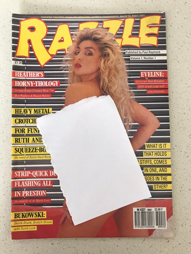 Vintage Razzle Magazine Vol. 7 No. 1 1989 Glamour Adult - Etsy