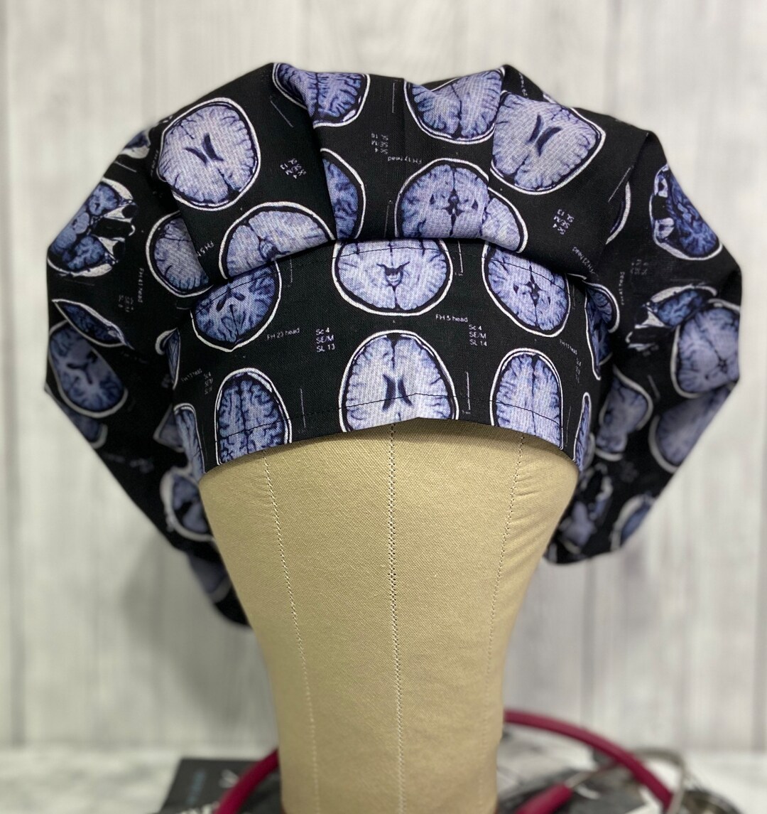 Head Case Neurology Neuro X-ray CT Scan MRI Brain Radiology Bouffant ...