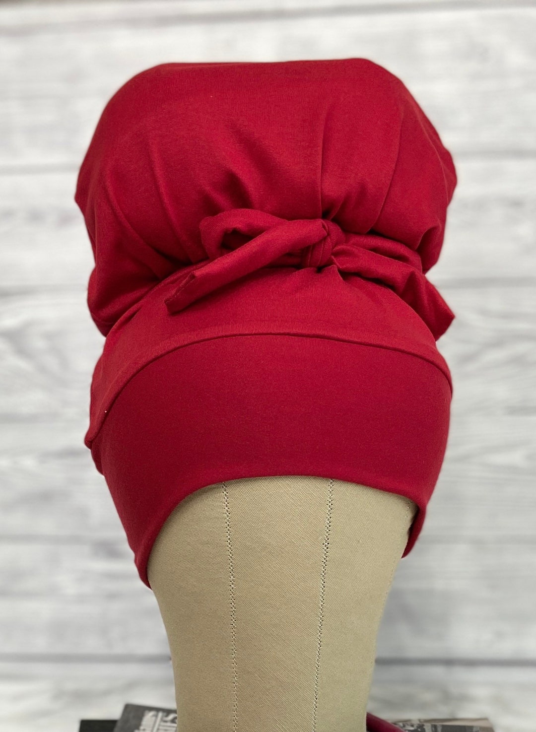 Rep It Red Stretch Scrub Cap, Stretchy Scrub Hat for Long or Short Hair ...
