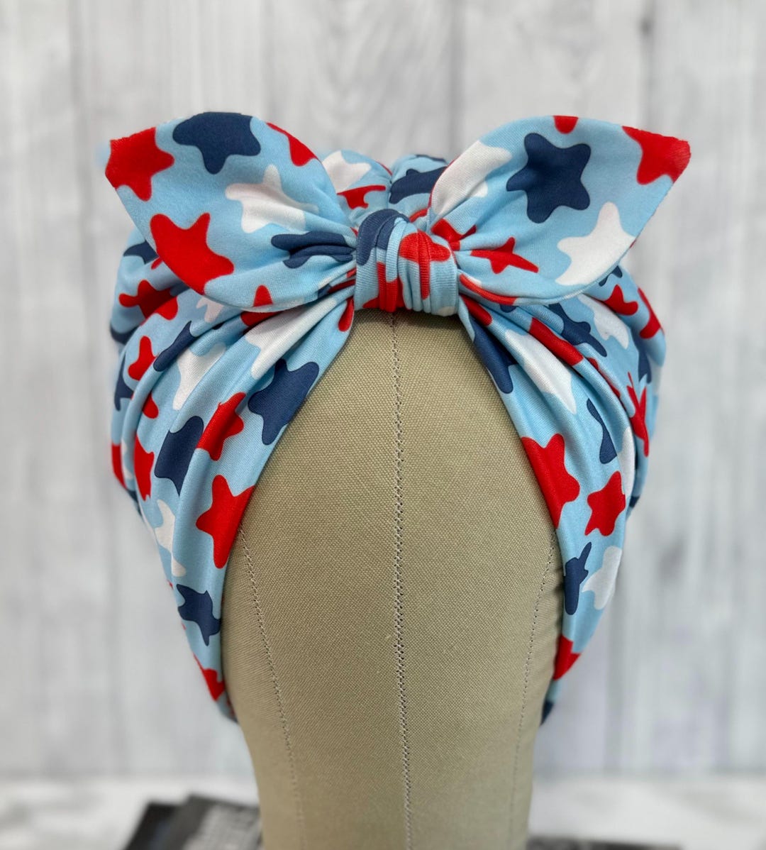 Summer Stars Stretchy Scrub Hat: Rosie Riv Rockabilly Turban - Etsy