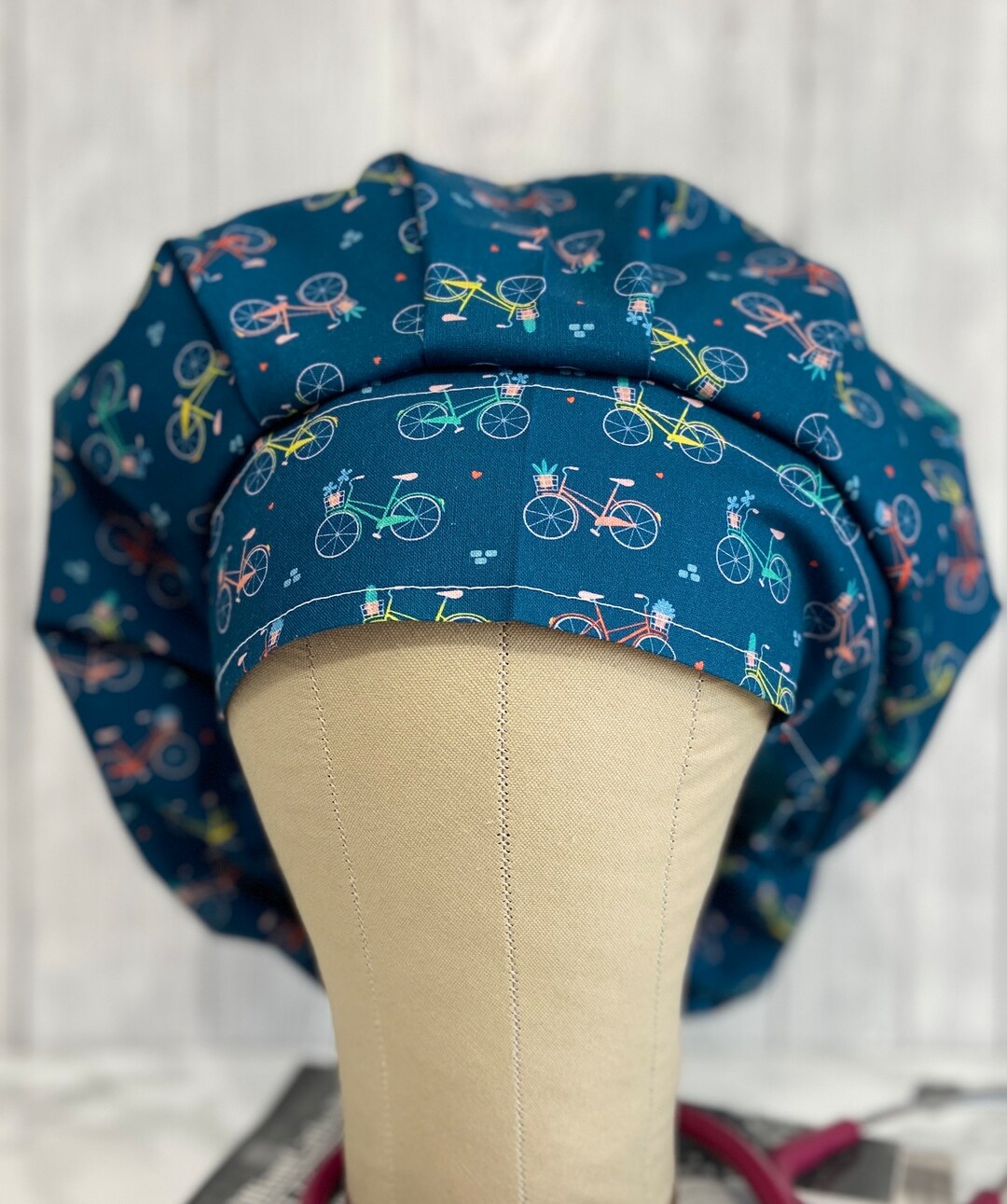 Two Tired Bouffant Surgical Scrub Cap Women’s Scrub Hat Nurse Hat ...