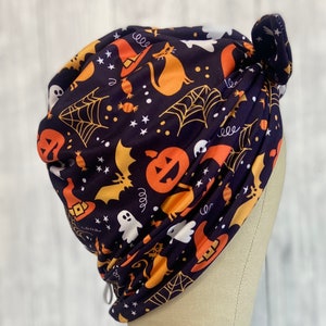 Rosie Riv Ghouls Wanna Have Fun Stretch Scrub Cap Stretchy Scrub Hat ...