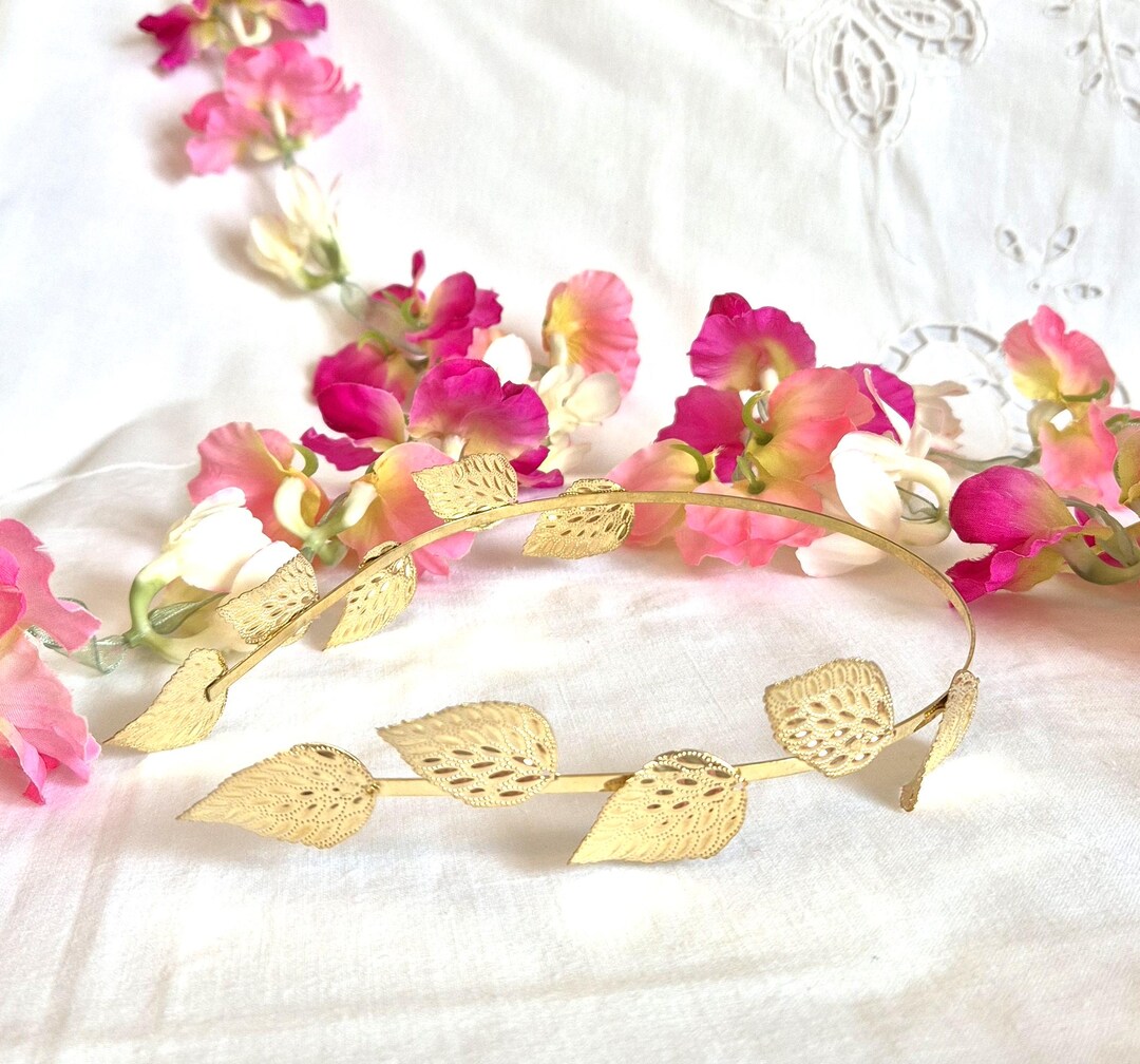 Greek Goddess Gold Leaf Crowns / Headband // Ancient Greek Style ...
