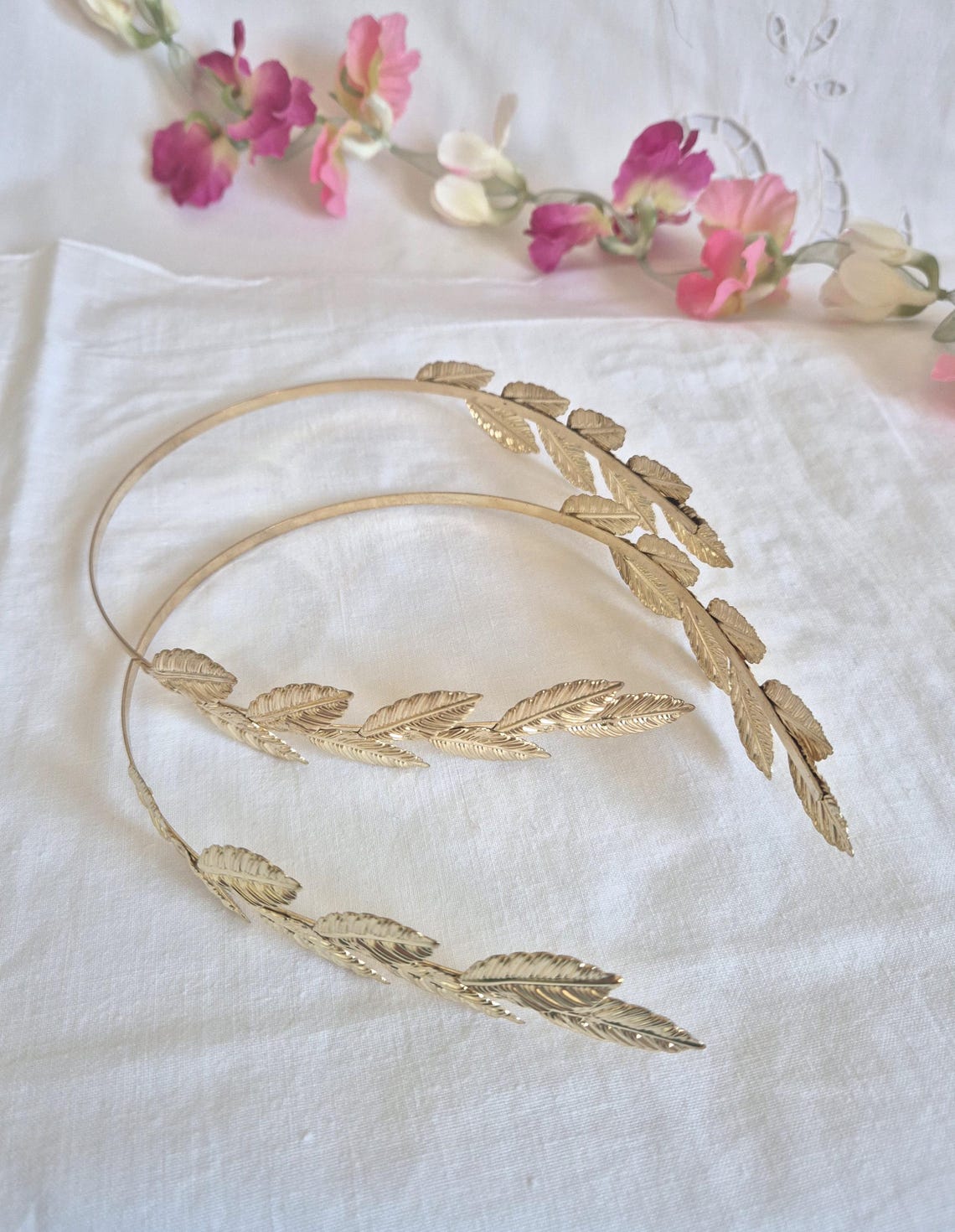 Set of 2 Greek Goddess Gold Leaf Crowns / Headband // Ancient Greek ...