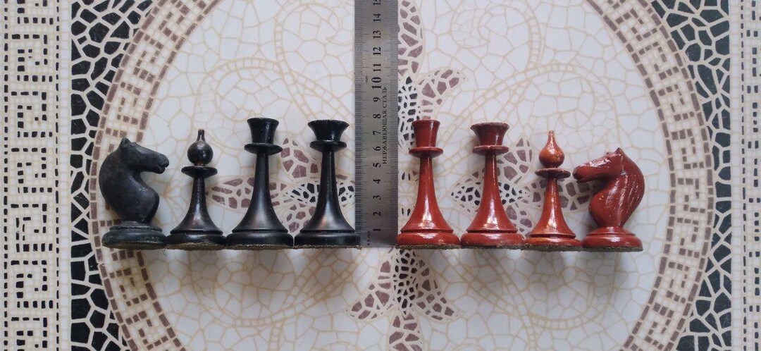 Antique Soviet Tournament Chess Set, Big Wooden Russian Chess, Chess ...