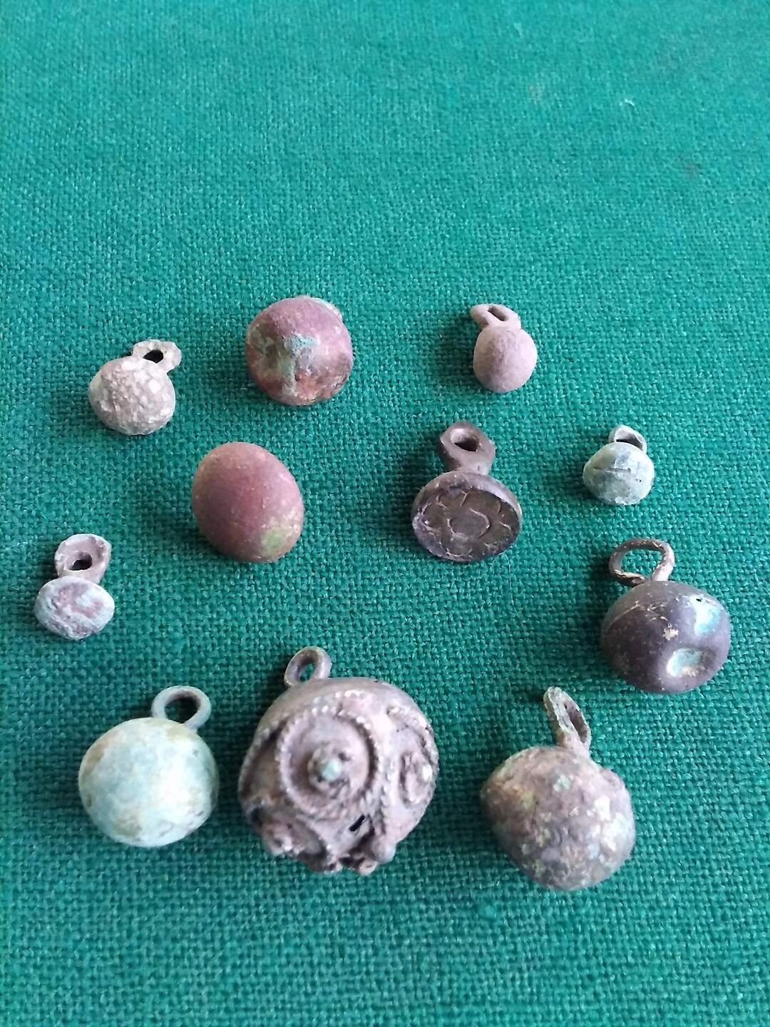 11-ancient Buttons-weights From a Viking Costume 9-13 Century Kievan ...