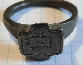 Cossacks an Ancient Ring Depicting a Cross and a Crescent That ...