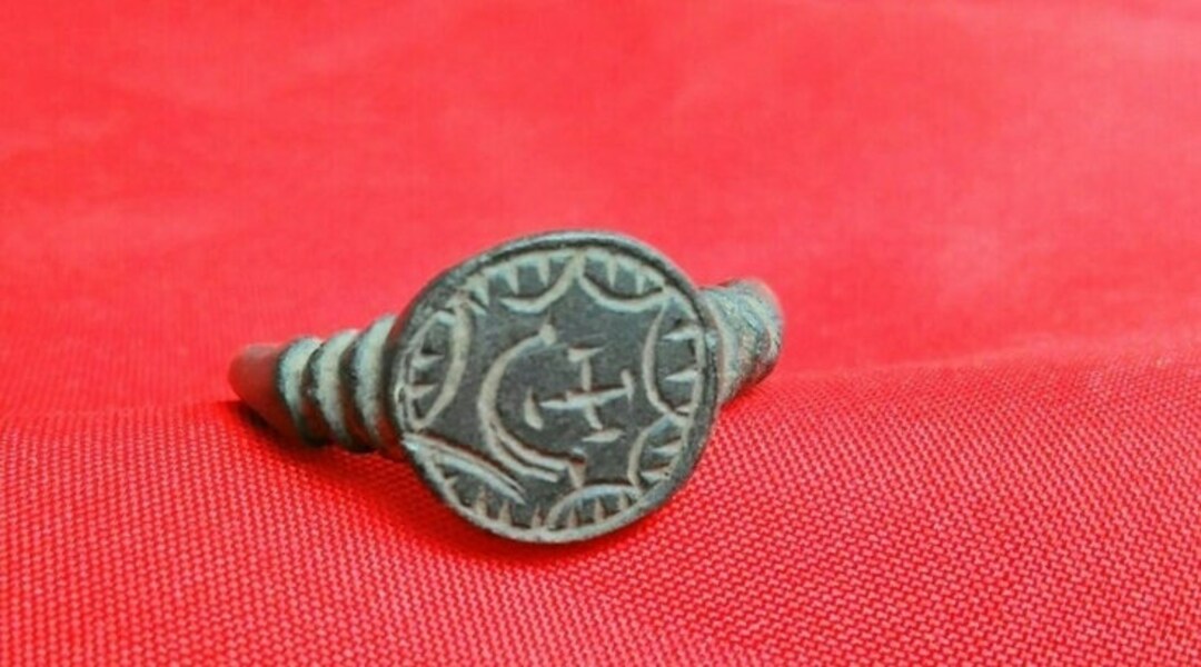 Cossacks an Ancient Ring Depicting a Cross and a Crescent That ...