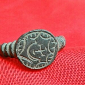 Cossacks an Ancient Ring Depicting a Cross and a Crescent That ...