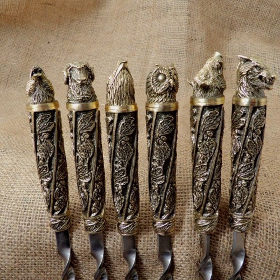 Exclusive Author's Set of Handmade Skewers Shish Kebab Skewers for ...