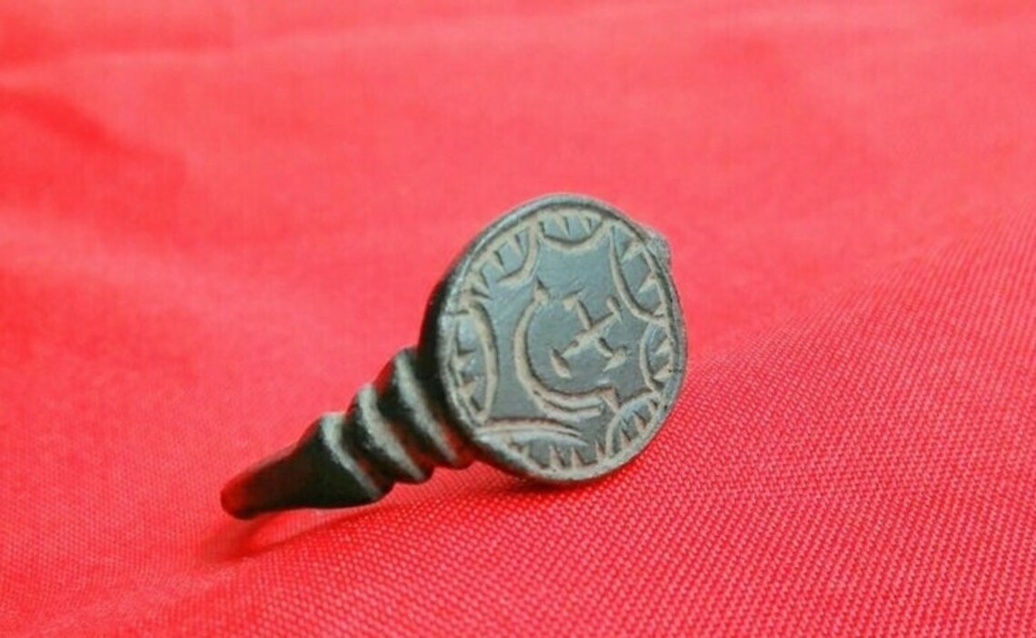 Cossacks an Ancient Ring Depicting a Cross and a Crescent That ...