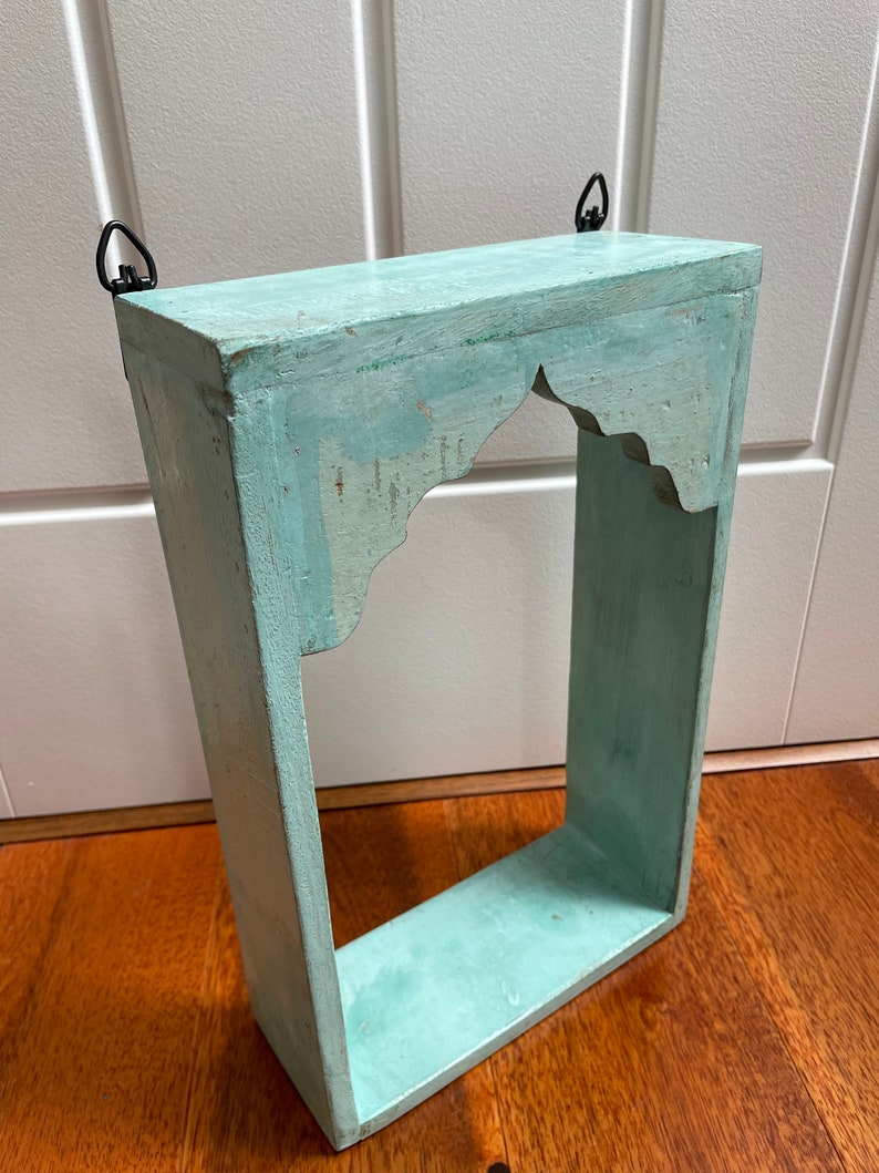 Indian Reclaimed Shelf, Arch Shelves Temple Shelf, Hand Painted Shelf ...