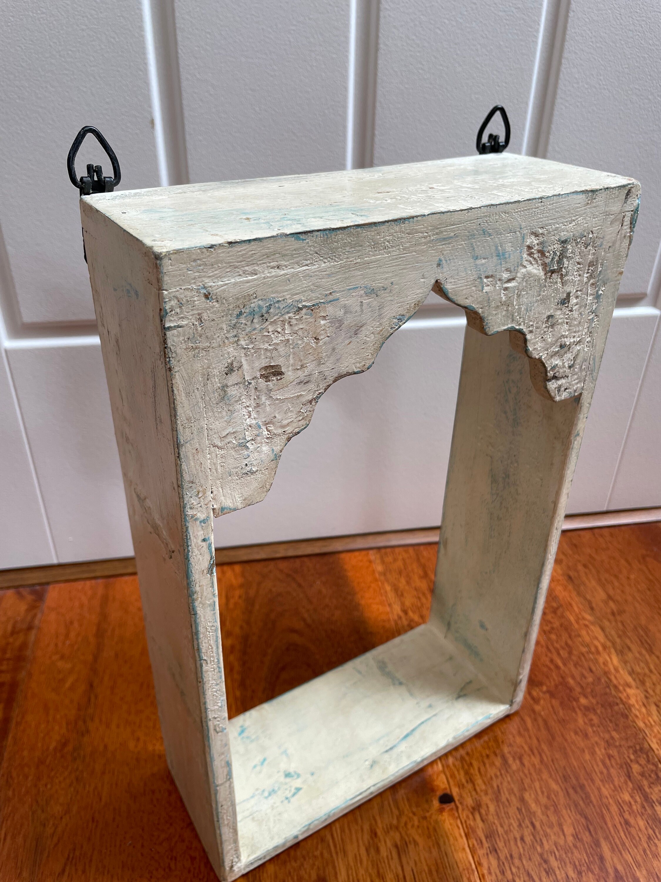 Indian Reclaimed Shelf, Arch Shelves Temple Shelf, Hand Painted Shelf ...