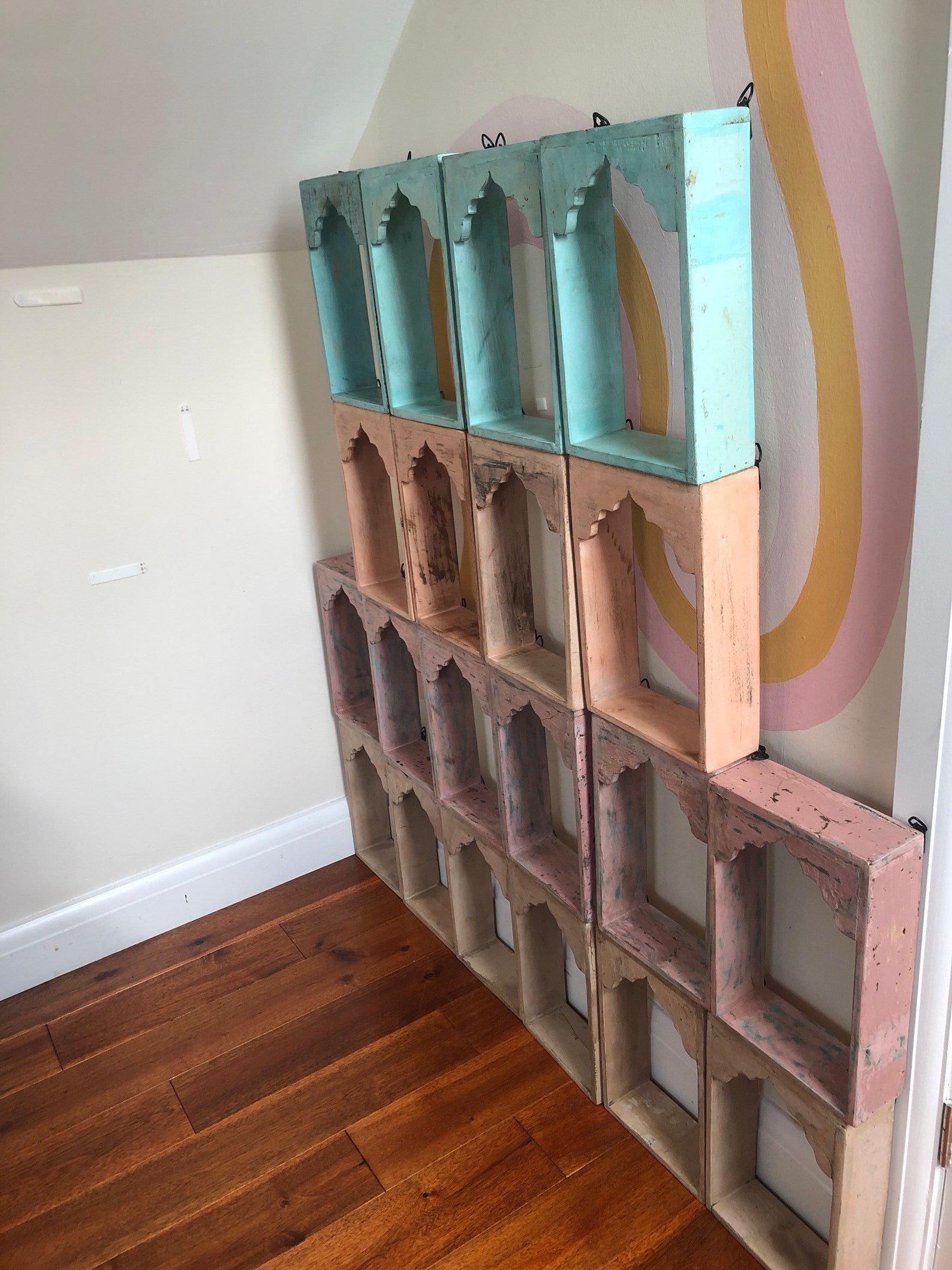 Indian Reclaimed Shelf Arch Shelves Temple Shelf Hand - Etsy