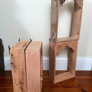 Indian Reclaimed Shelf, Arch Shelves Temple Shelf, Hand Painted Shelf ...