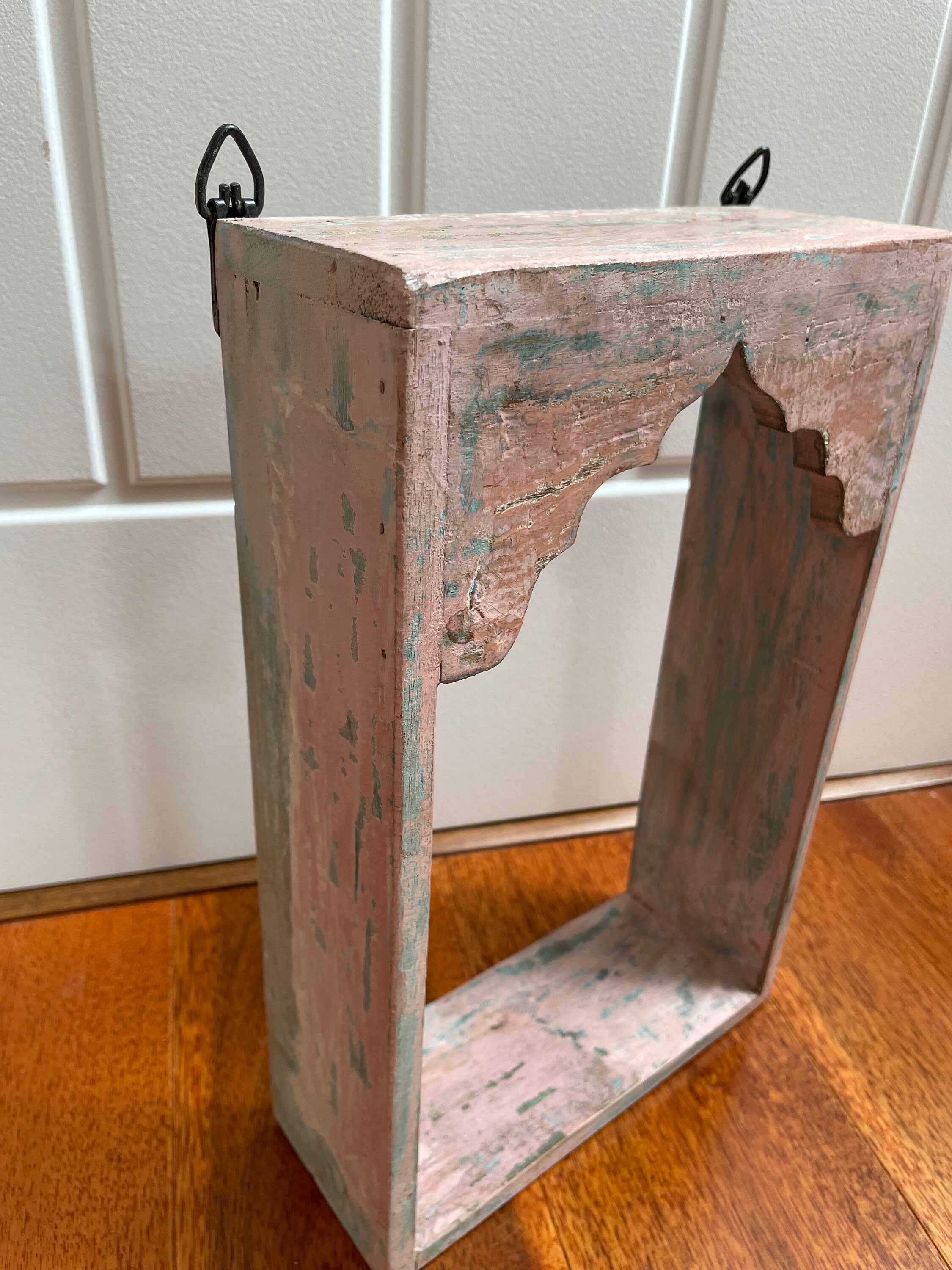 Indian Reclaimed Shelf, Arch Shelves Temple Shelf, Hand Painted Shelf ...
