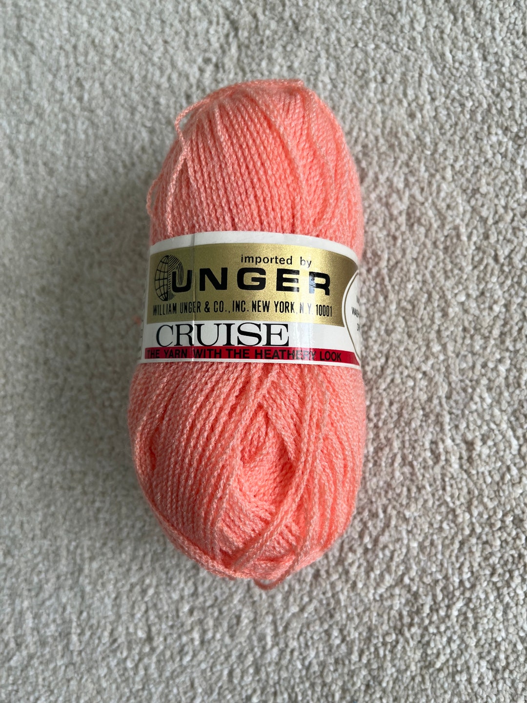 Destash Yarn, Unger Cruise Yarn, Peach, 8 Skeins Avail, #71CA, Acrylic ...