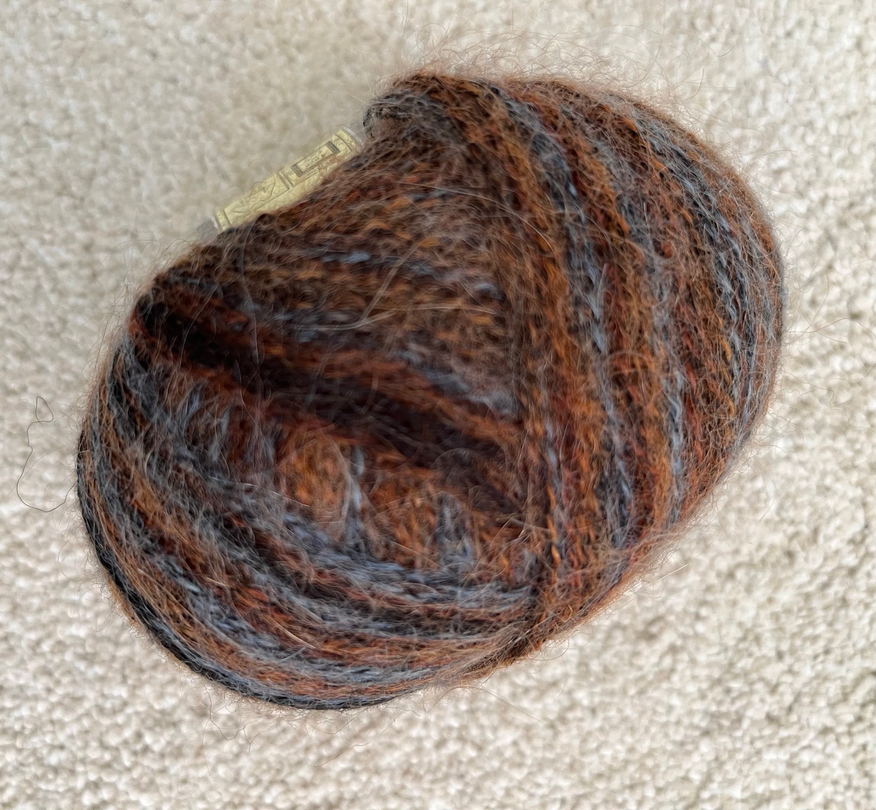Destash Yarn, Discontinued, Yarnart Yarn, Kid Mohair Transparent, Brown ...