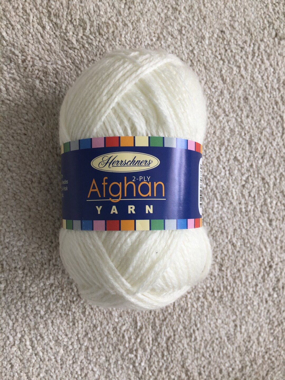 Herrschners Yarn, Destash Yarn, Acrylic Yarn, Color off White, Fine ...