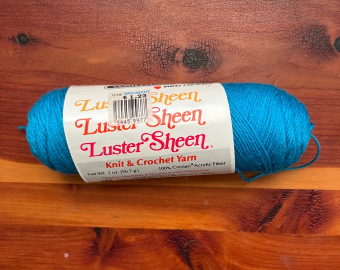 Destash Yarn, Luster Sheen Yarn, Ming Blue Yarn, Discontinued Yarn ...