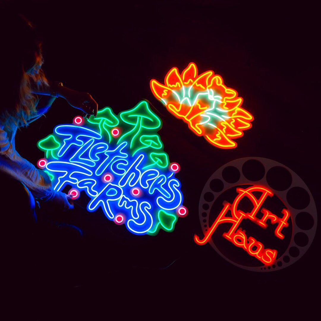 Custom Neon Sign Neon Sign, Neon Wall Art, Personalized Gifts, Wedding ...