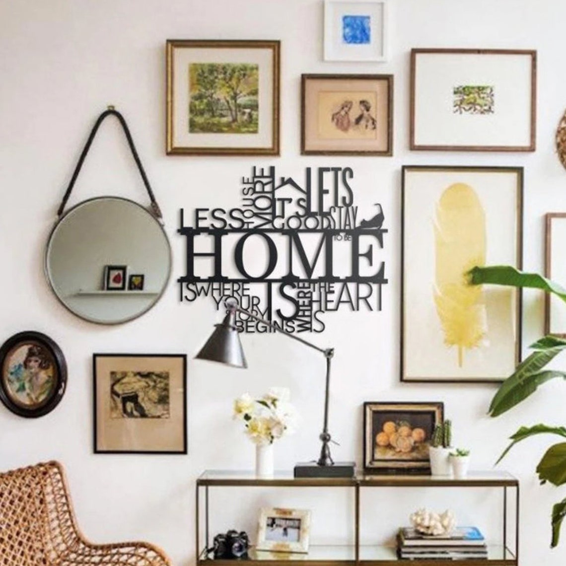 Home Metal Wall Decor Metal Wall Sign Home Living Room | Etsy