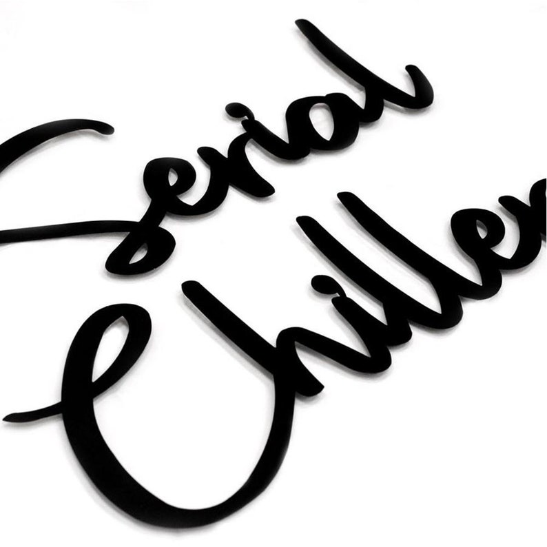 Serial Chiller Metal Wall Art Metal Wall Sign Metal Wall - Etsy