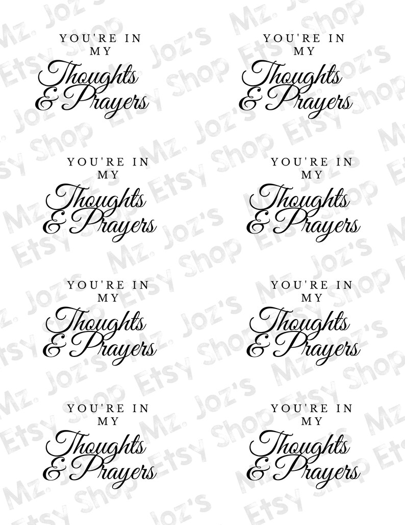 Sympathy Card Sentiments, Digital Printable File, Sympathy Sentiments ...