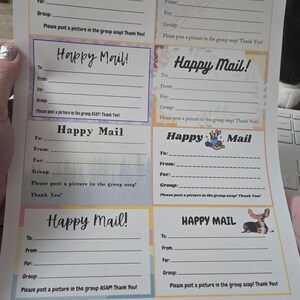 Swap Inserts, Happy Mail, Print and Cut, Digital File, Printable, Beach ...