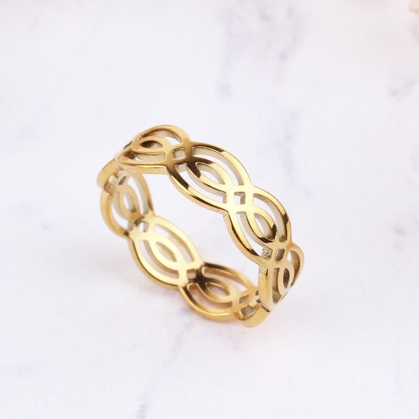 Gold Infinity Ring - Etsy