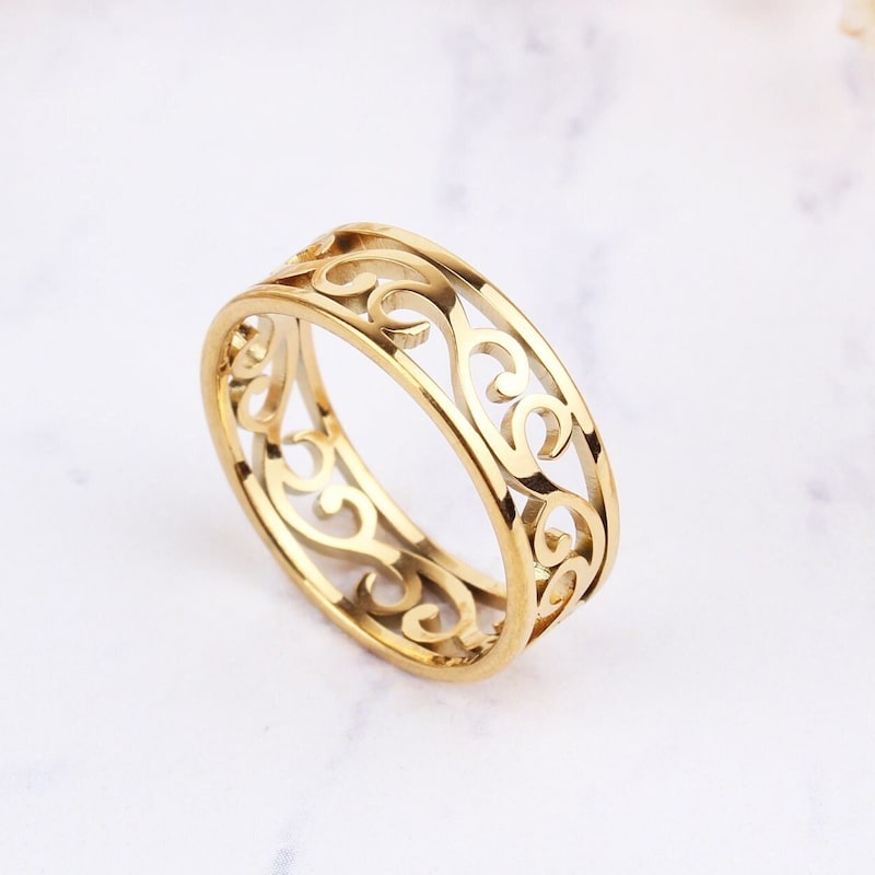 Simple Gold Ring - Etsy