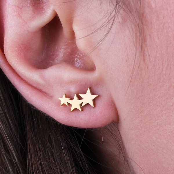 Star Earrings - Etsy