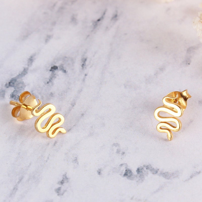 Snake Earrings - Etsy