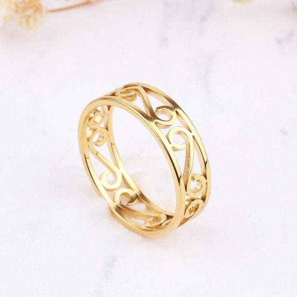 Modern Gold Ring - Etsy