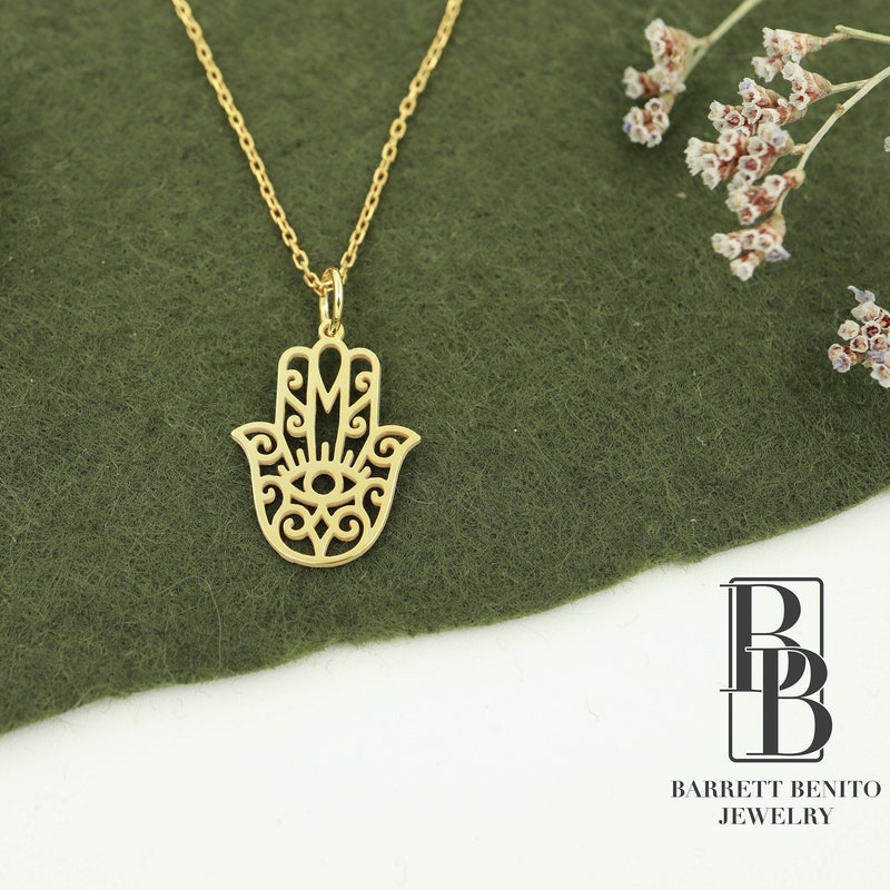 Hand of Fatima Necklace - Etsy