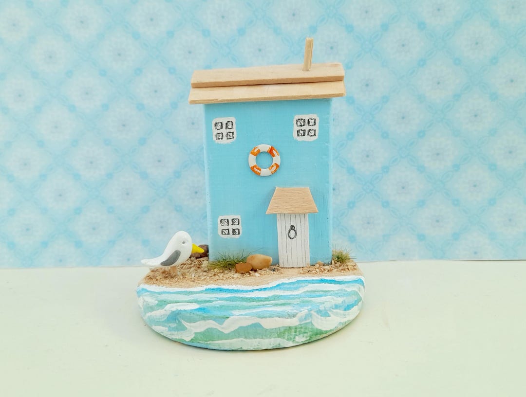 Seagull Cottage Handmade Coastal Scene Home Gift Decoration - Etsy