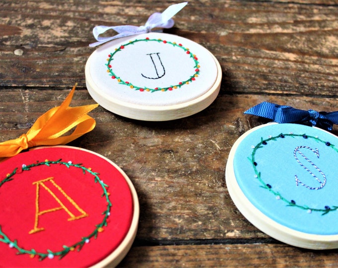 Personalised hand stitched decor for all the by StitchByName