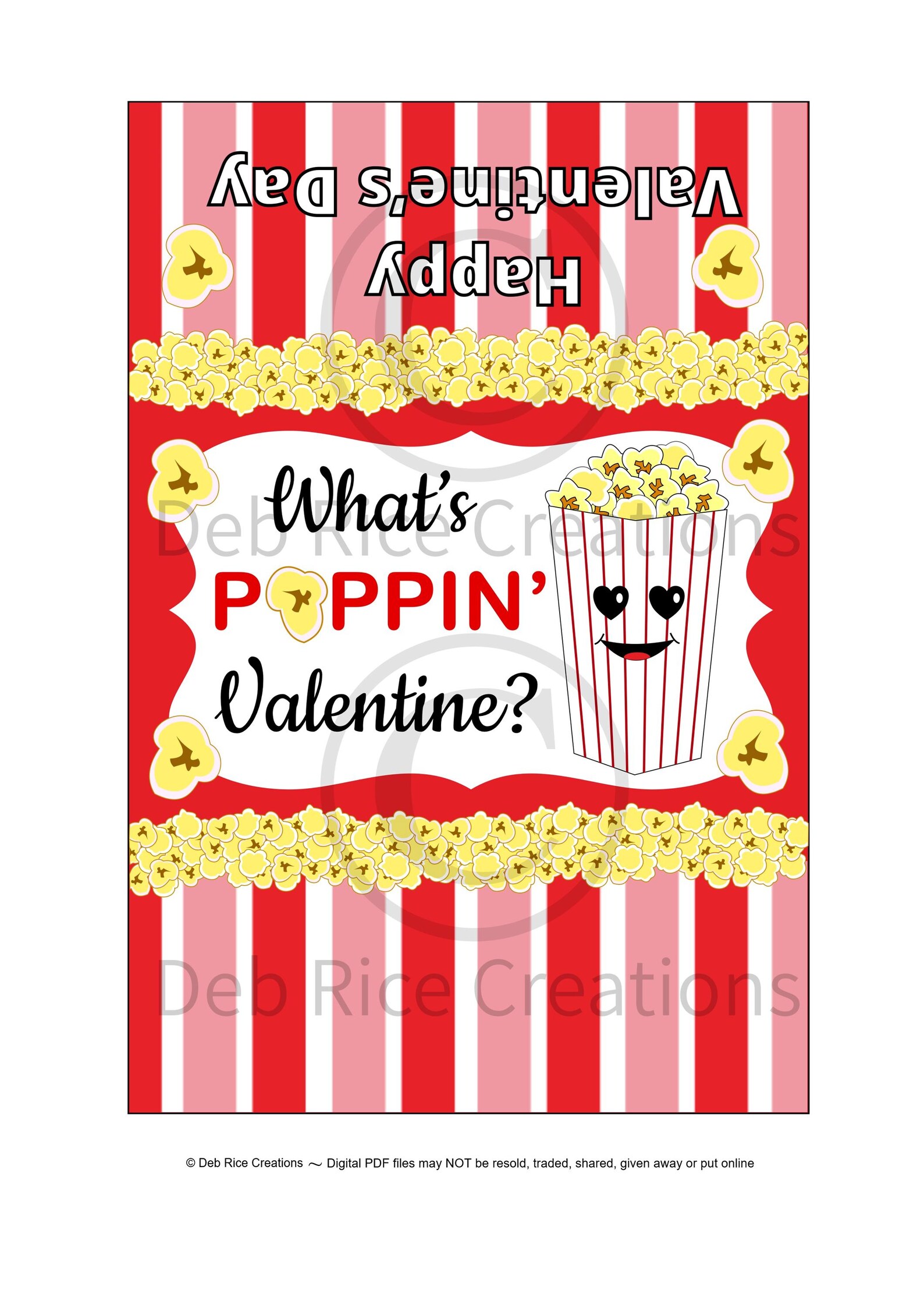 What's Poppin' Valentine Microwave Popcorn Wrapper - Popcorn Gifts ...