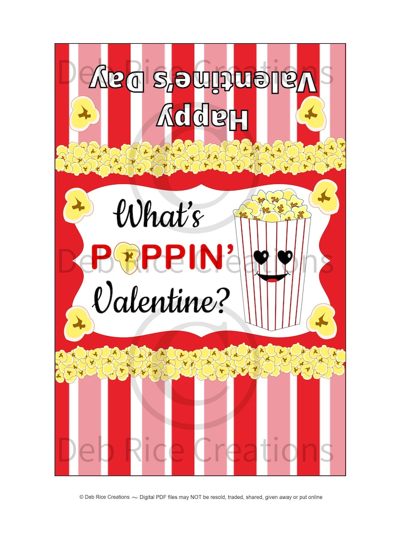 What's Poppin Valentine Microwave Popcorn Wrapper - Party Favors and ...