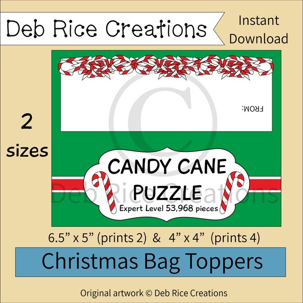 Candy Bag Toppers - Etsy