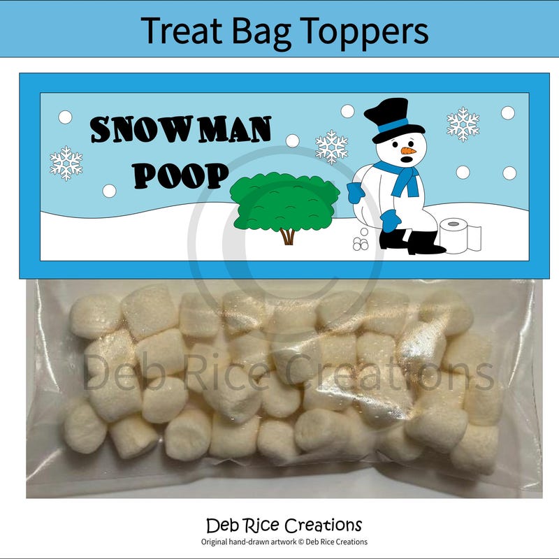 Snowman Poop Bag Topper - Etsy