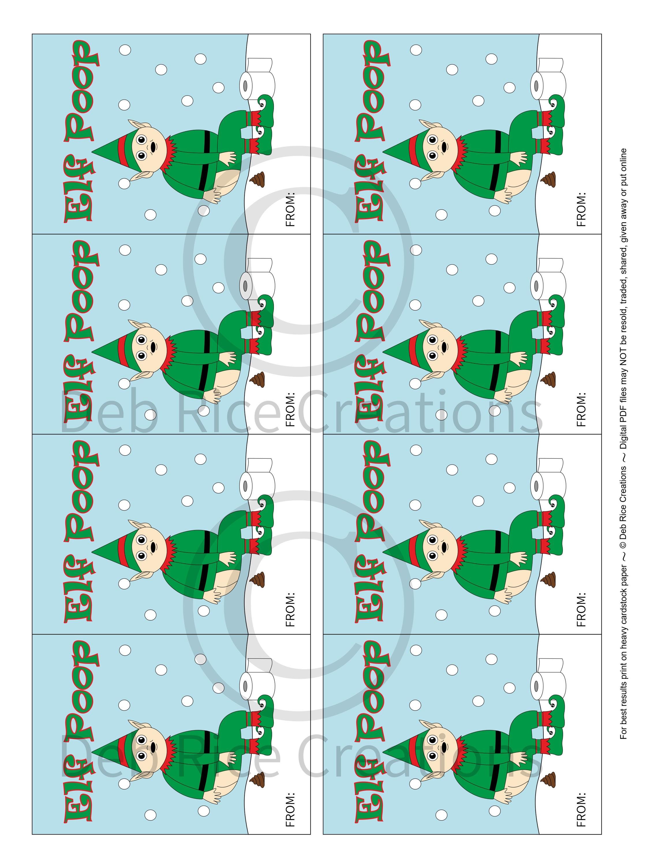 Elf Poop Printable Gift Tags Gag Gift Tags, Stocking Stuffers, Party ...