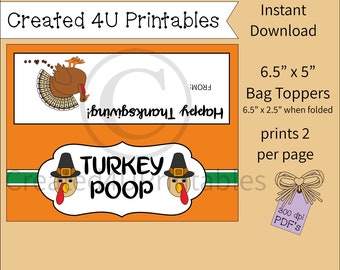 Turkey Poop Toppers - Etsy