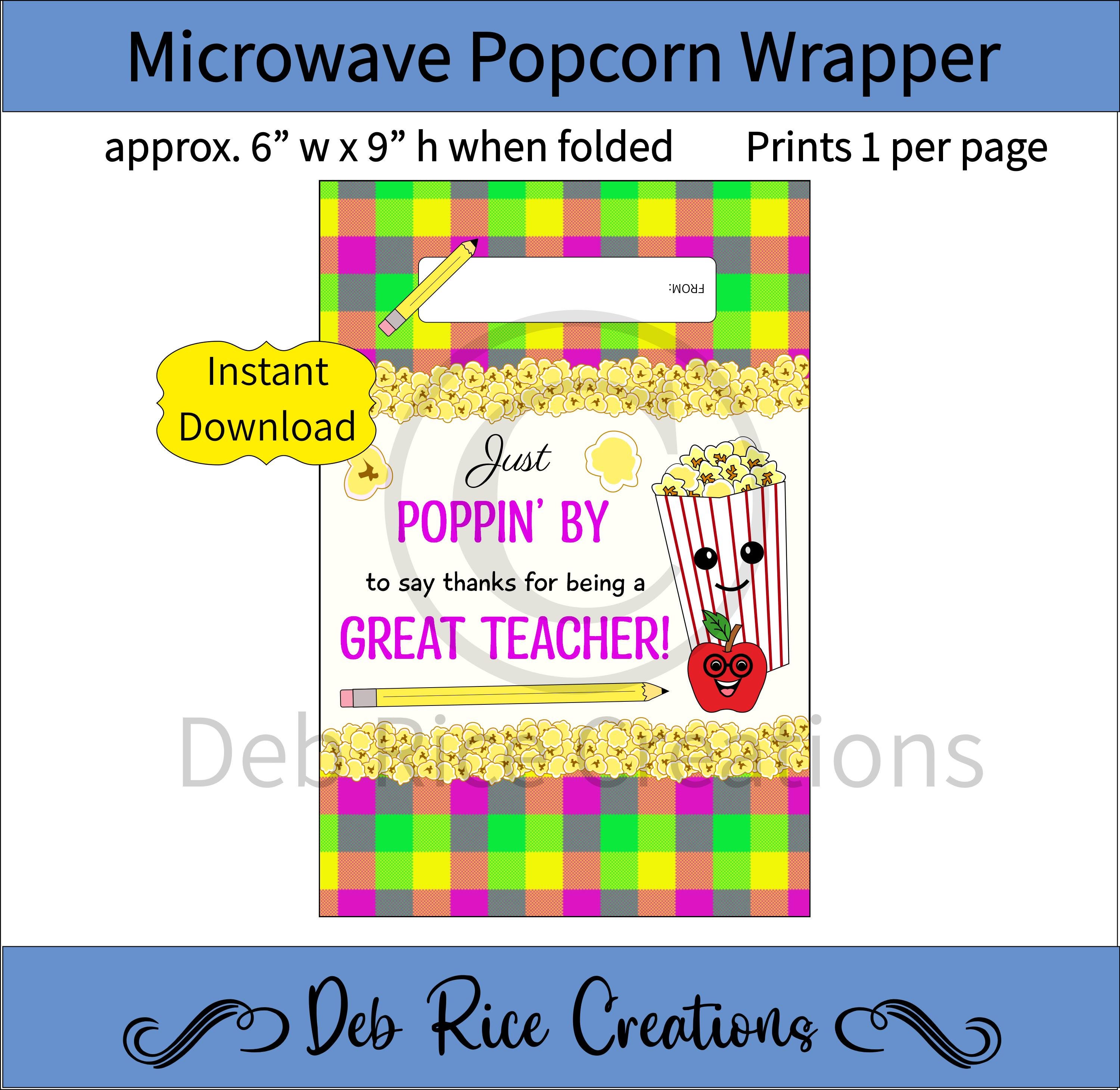 Just Poppin' by to Say Thanks for Being A Great Teacher Microwave ...